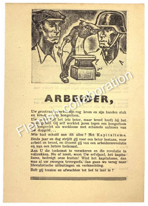 Flemish SS propaganda flyers/brochures :: Flemish collaboration